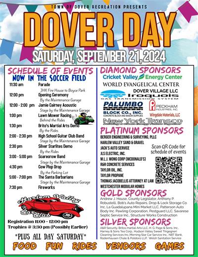 Dover Recreation: Dover Day Schedule of Events 2024